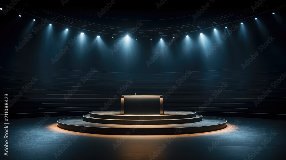 vacant empty podium background illustration stage vacant, platform ...