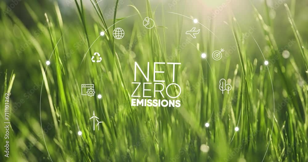 Net zero , carbon neutral concept. Net zero greenhouse gas emissions ...