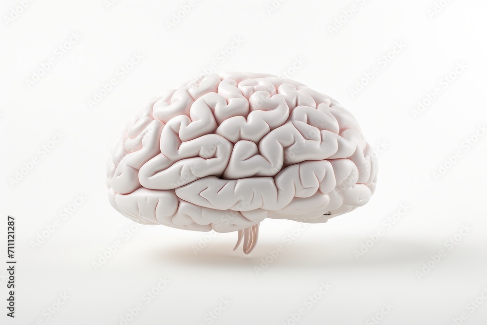 Colorful vivid motley human Brain anatomy cerebral structures cerebrum ...