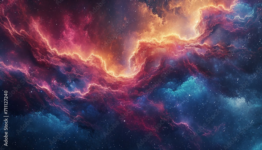 Feature abstract and cosmic textures, reminiscent of galaxies and ...