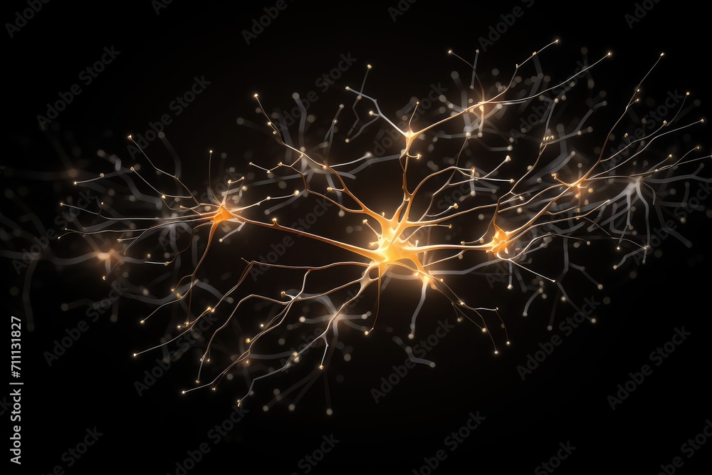 Neuronal network neurons brain Neurofeedback, synapses, neurosciences. Neuroprotection, neuro ...