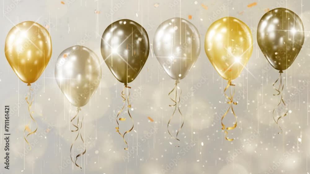 Balloon set isolated on transparent background. birthday decoration ...