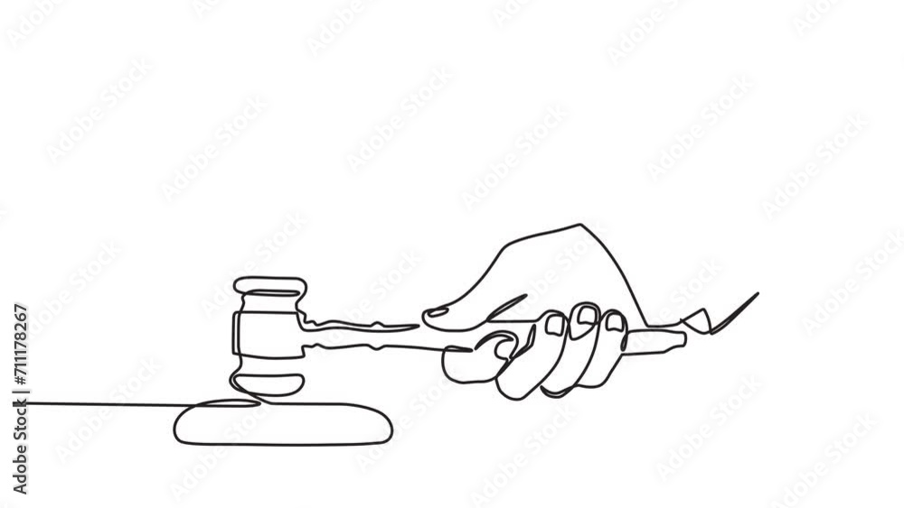 Vidéo Stock Continuous one line animation. Hand drawn animated motion ...