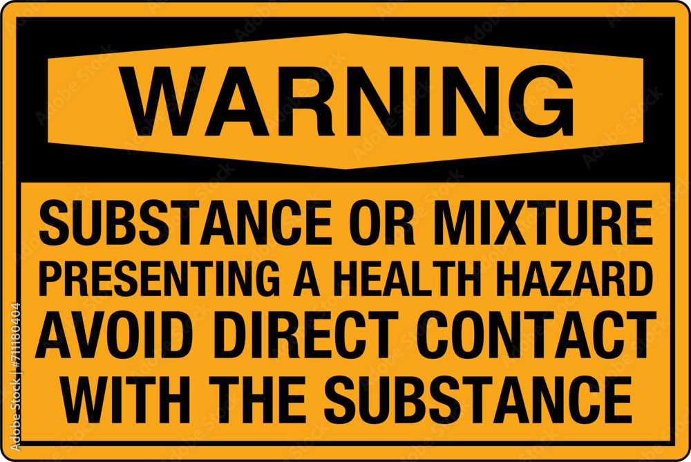 Vecteur Stock OSHA Safety Sign Marking Label Symbol Pictogram Standards ...