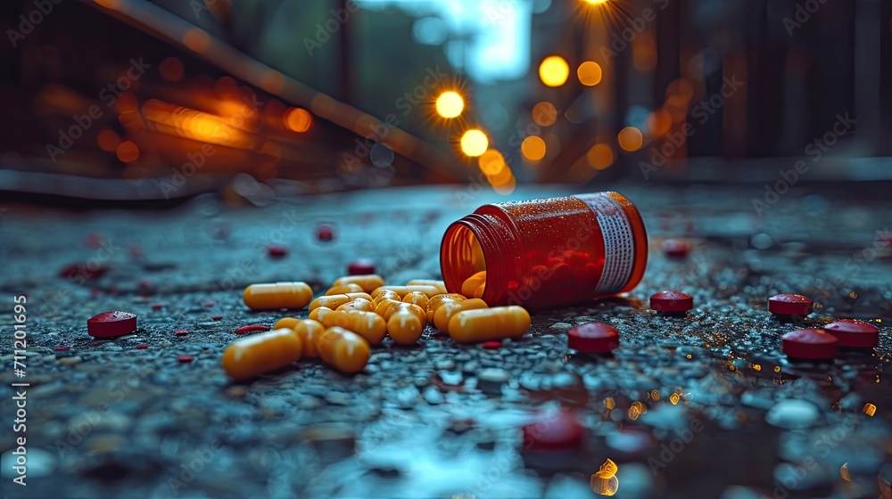 Pill Pile: Chaos Amidst Addiction Struggle, the emotional and physical ...