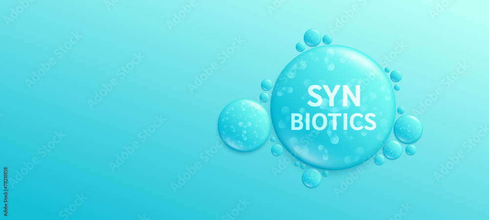 Synbiotics blue drop water. Good bacterial flora for stomach and ...