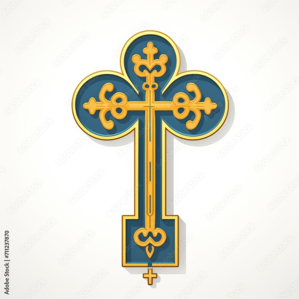 Keys of St. Peter icon. Keys to The Kingdom of Heaven sign. Royal Key ...