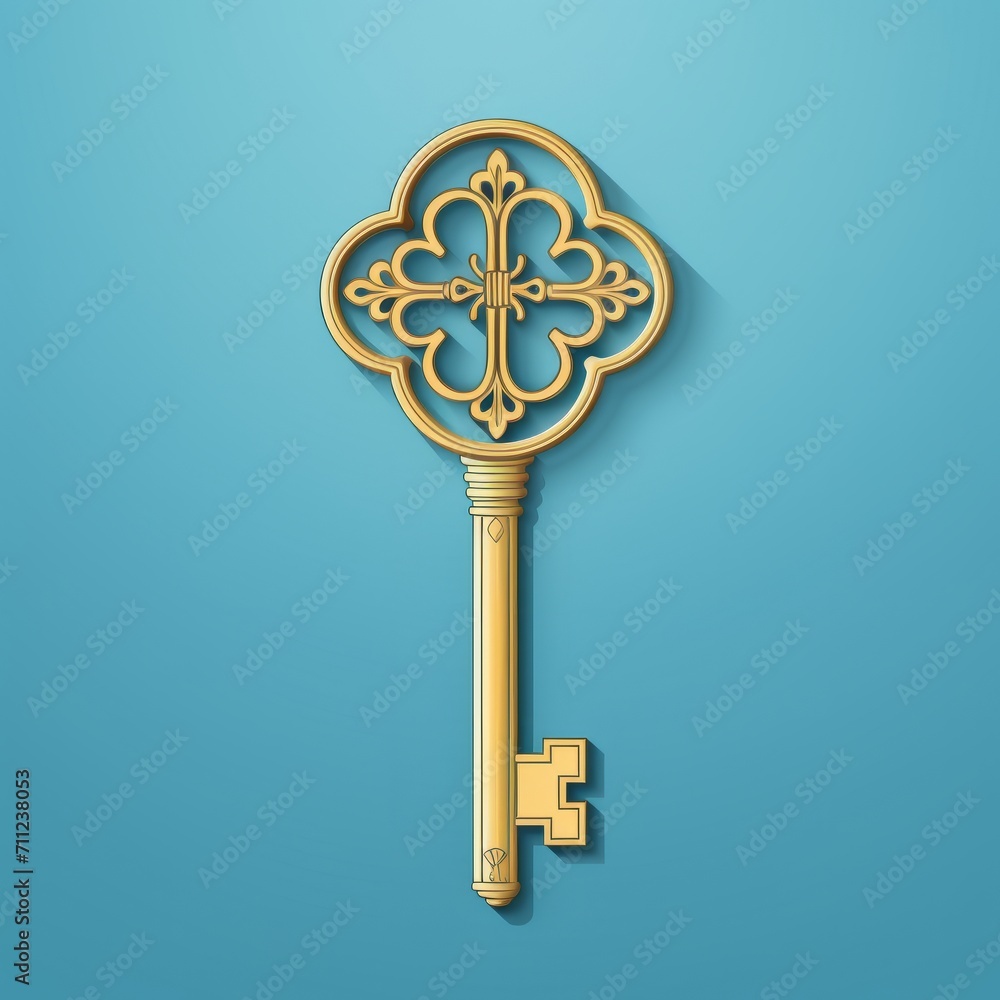 Keys of St. Peter icon. Keys to The Kingdom of Heaven sign. Royal Key ...