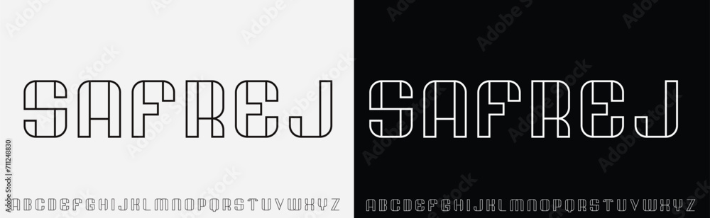 Modern Bold Font. Upper case Lower case Typography urban style alphabet ...