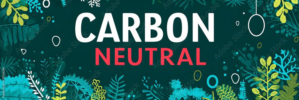 Net zero and carbon neutral concept. Net Zero text in bubbles with forest. for net zero ...