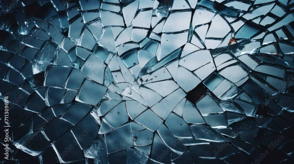 Shattered glass fragments background: abstract broken pieces texture ...