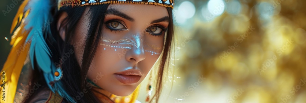 Woman in the Goddess Ancient Inca Empire Beauty Style - Beautiful ...