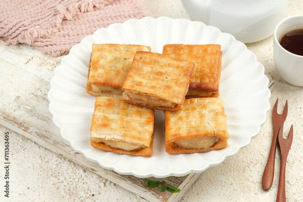Gabin Tape, Indonesian Traditional Snack. Fried Crackers Filled with ...