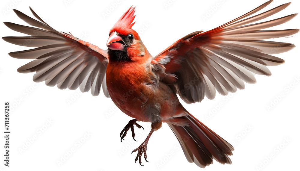 northern cardinal bird isolated in flight png. red winged blackbird png ...
