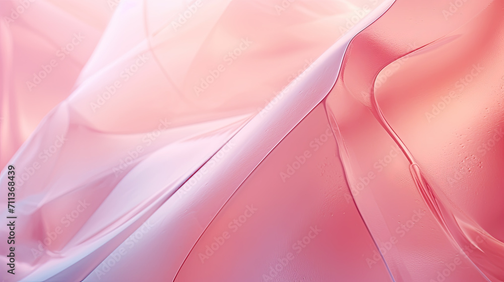 Elegant pink background. Frosty beautiful natural winter or spring ...