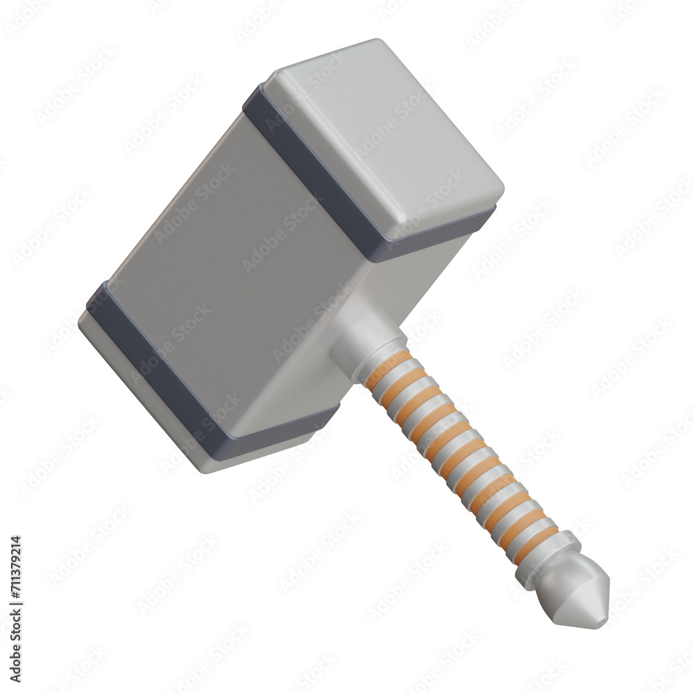 3D Thor Model The Might of Mjölnir Unleashed. 3d illustration, 3d ...