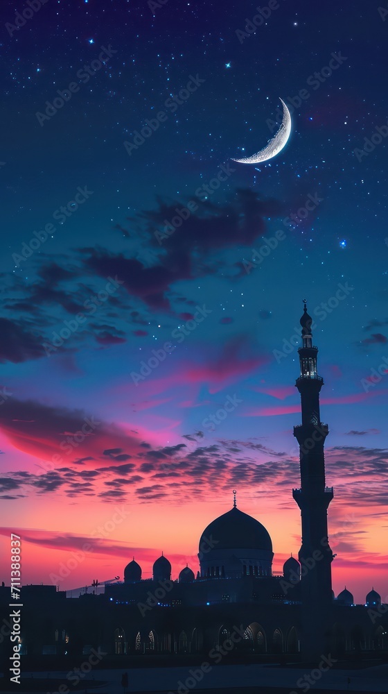 An Islamic background showcasing The Al Sahaba Mosque in Sharm El ...