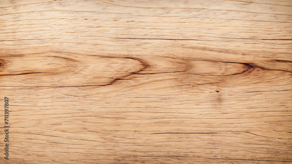 Textura de uma tábua de madeira, com veios e vincos de cor bege e ...