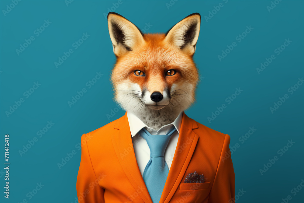 cunning businessman fox in a business suit, successful businessman fox ...