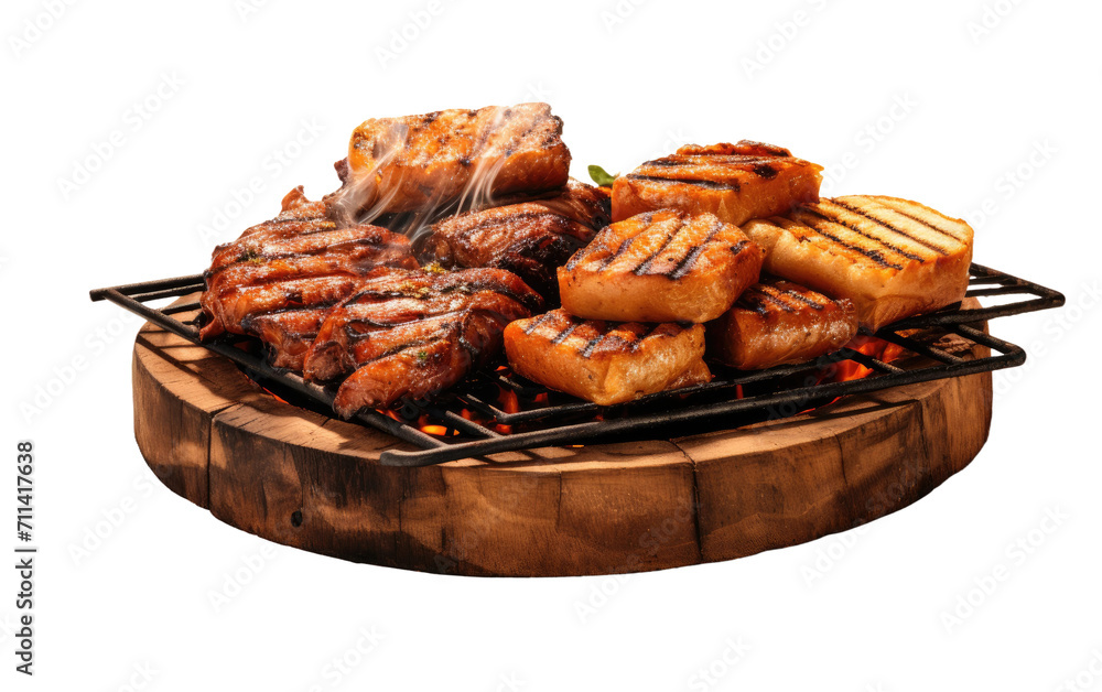Braai Pap and Sous Harmony on the Grill on White or PNG Transparent ...