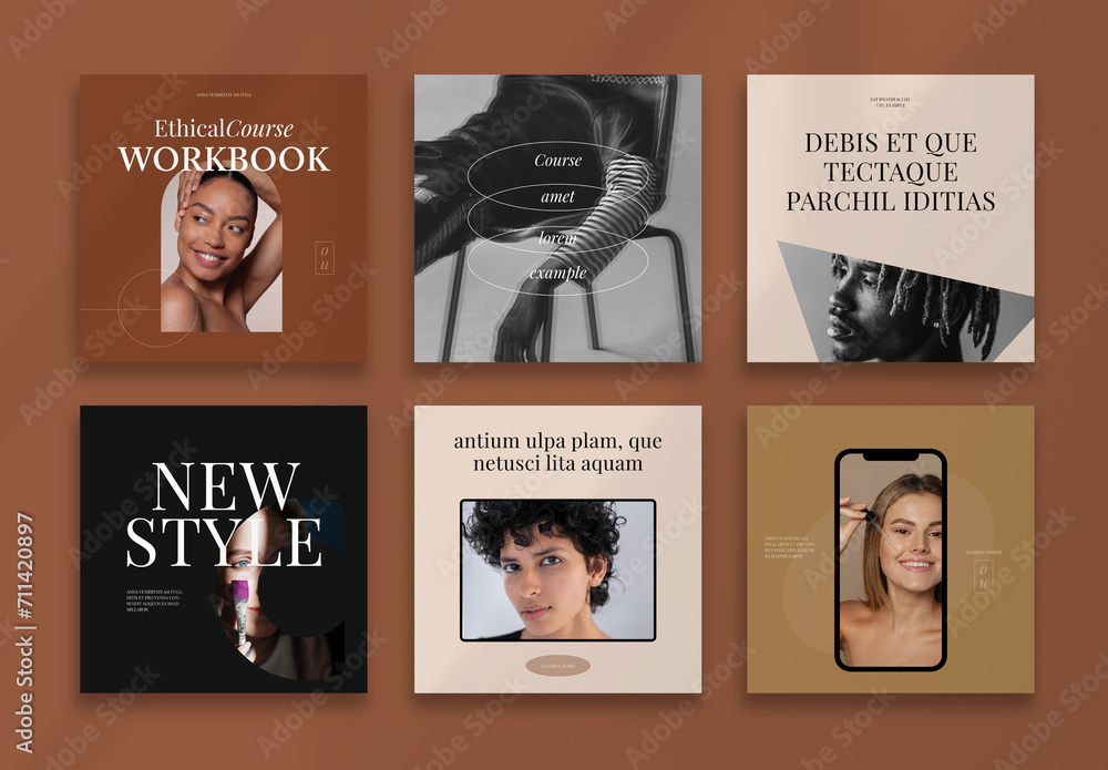 Fashion Social Media Post Layout Stock Template | Adobe Stock