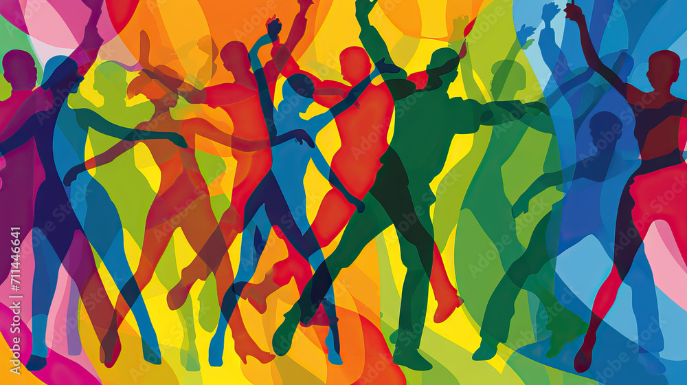 Human Empowerment: A Vector Background with Human Figures in Empowering ...