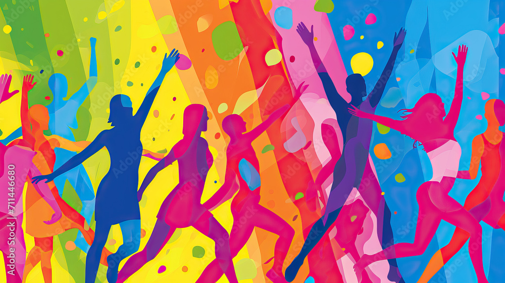 Human Empowerment: A Vector Background with Human Figures in Empowering ...