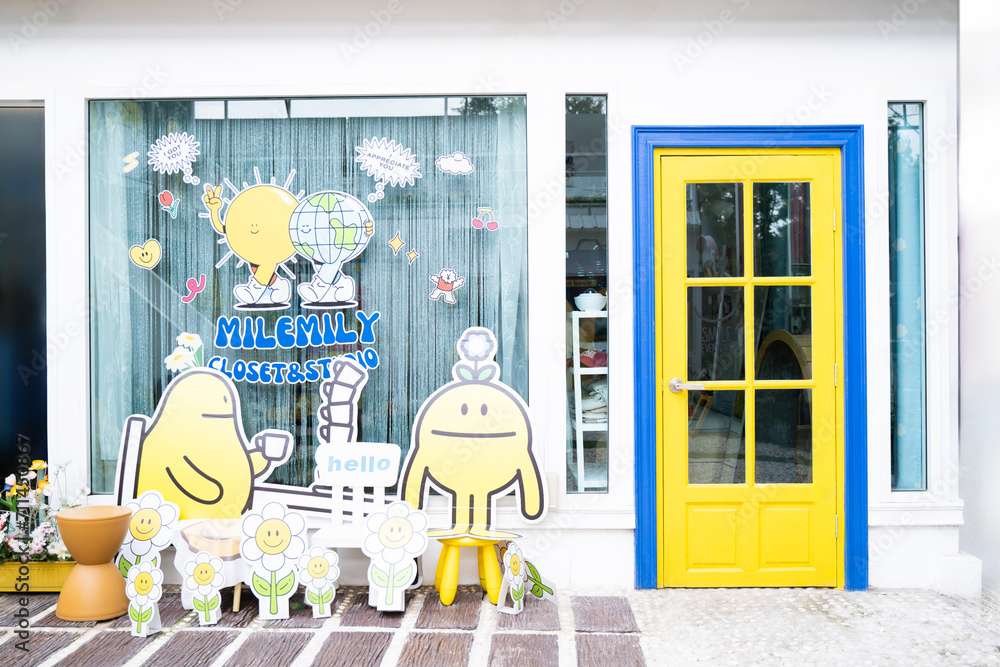 Nonthaburi, Thailand, January 15, 2024. Front view of a Japanese style ...