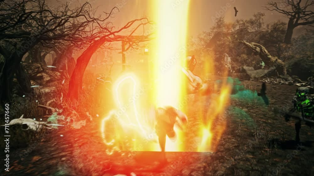 Controlling the powerful character in the modern rpg video game ...