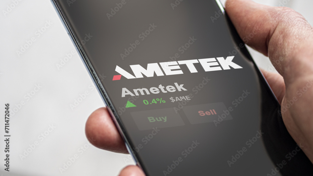Foto de January 15th 2024 Berwyn, Pennsylvania. The logo of Ametek on ...