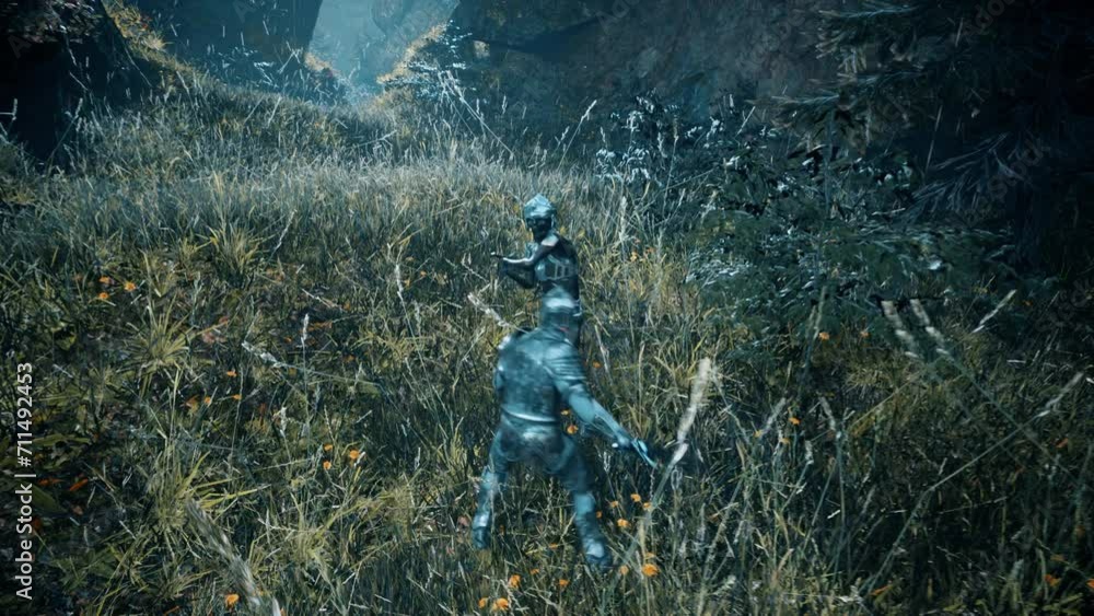 Playing As Medieval Knight On Quest To Destroy Evil Golem In RPG Fake ...