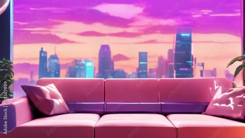 luxury living room, animated virtual backgrounds, stream overlay loop ...