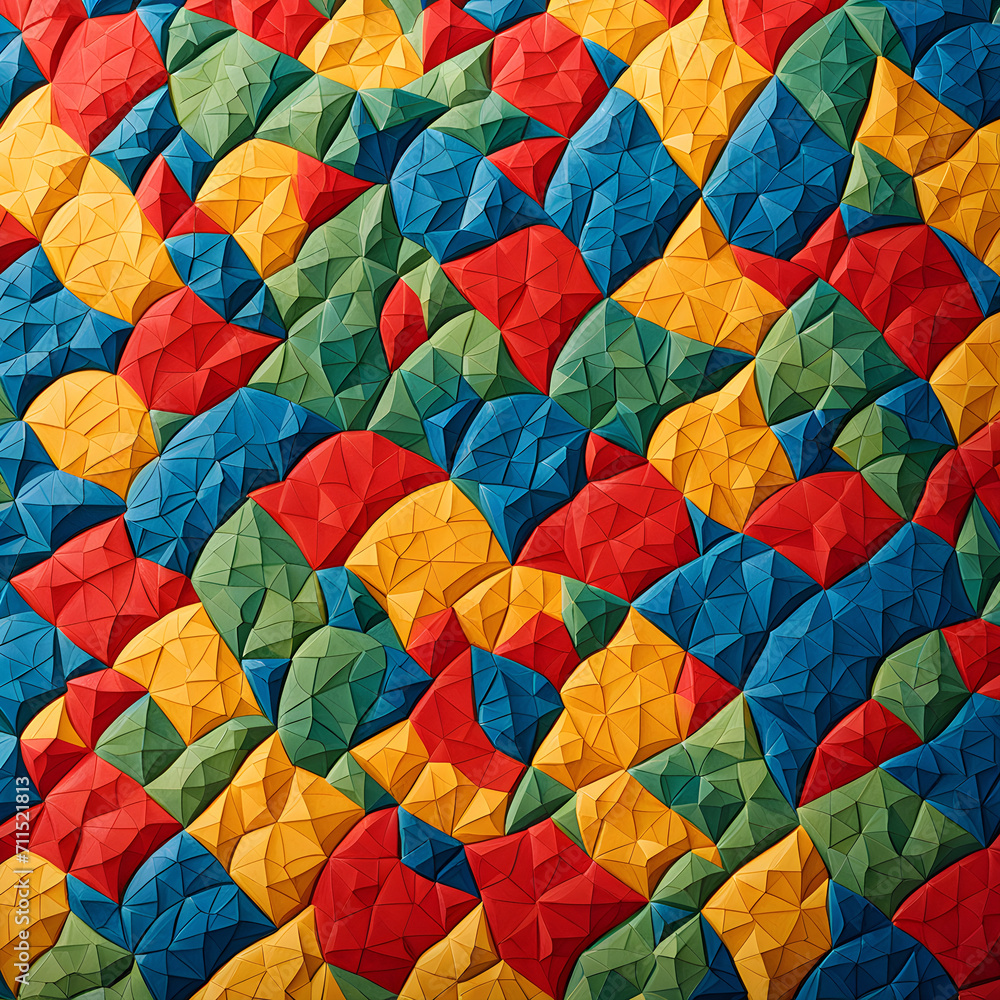 Colorful Tessellation background Stock Illustration | Adobe Stock
