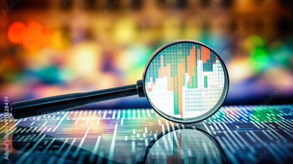 Magnifying Glass on Computer Keyboard - Enhancing Keyboard Visibility ...