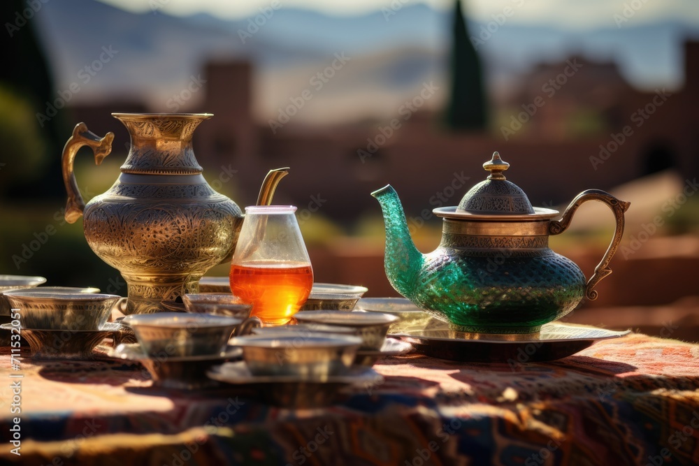 Moroccan Tea Time: Amidst the Rugged Landscape of the Atlas Mountains ...