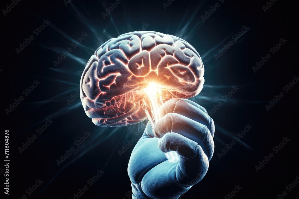 Brain energy lightning and thunderbolt flashes. Oxidative ...