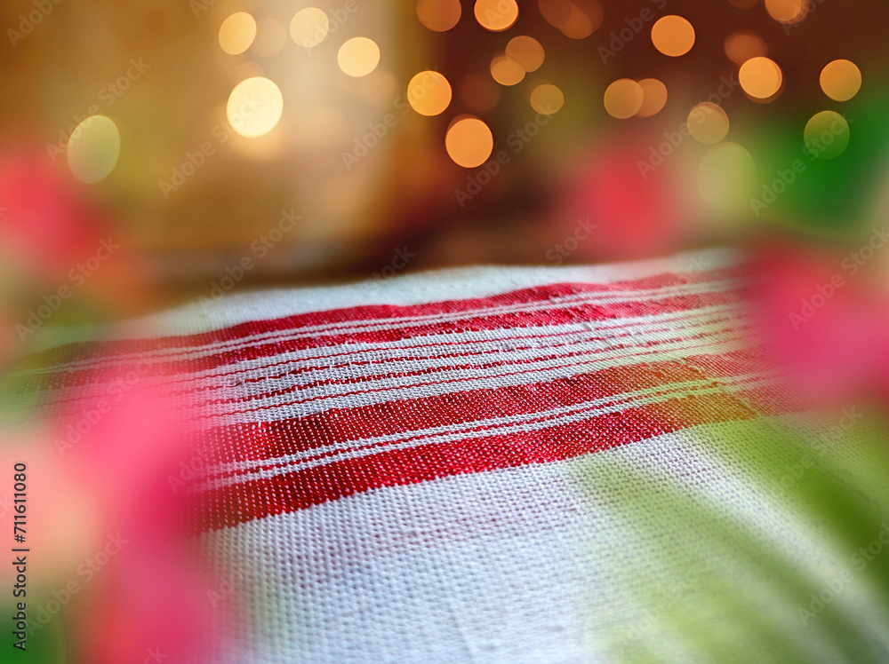 Gamosa or gamusa is a traditional textile pattern from Assam. It is a ...