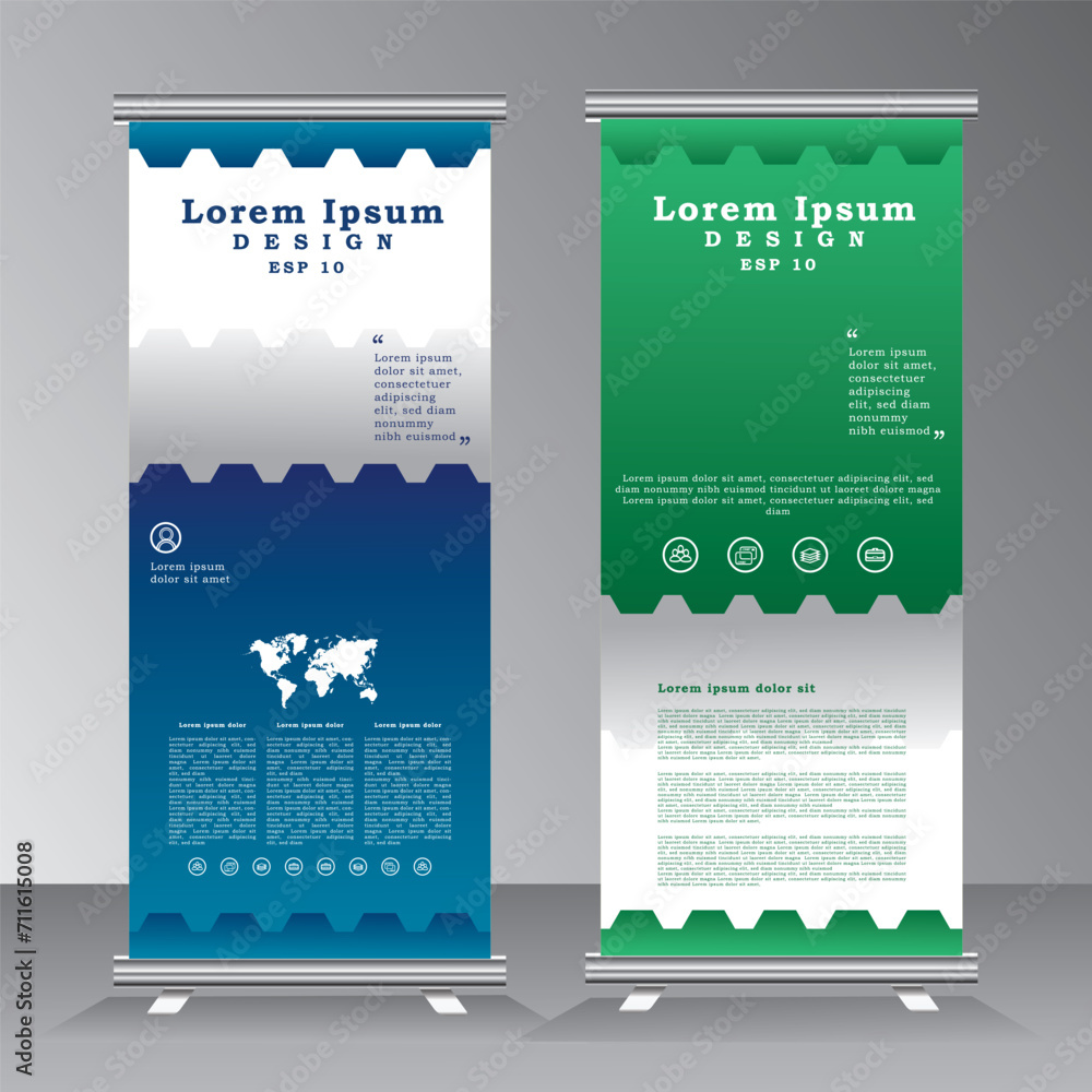 roll up banner, Roll-up banner design, industrial, company, template ...