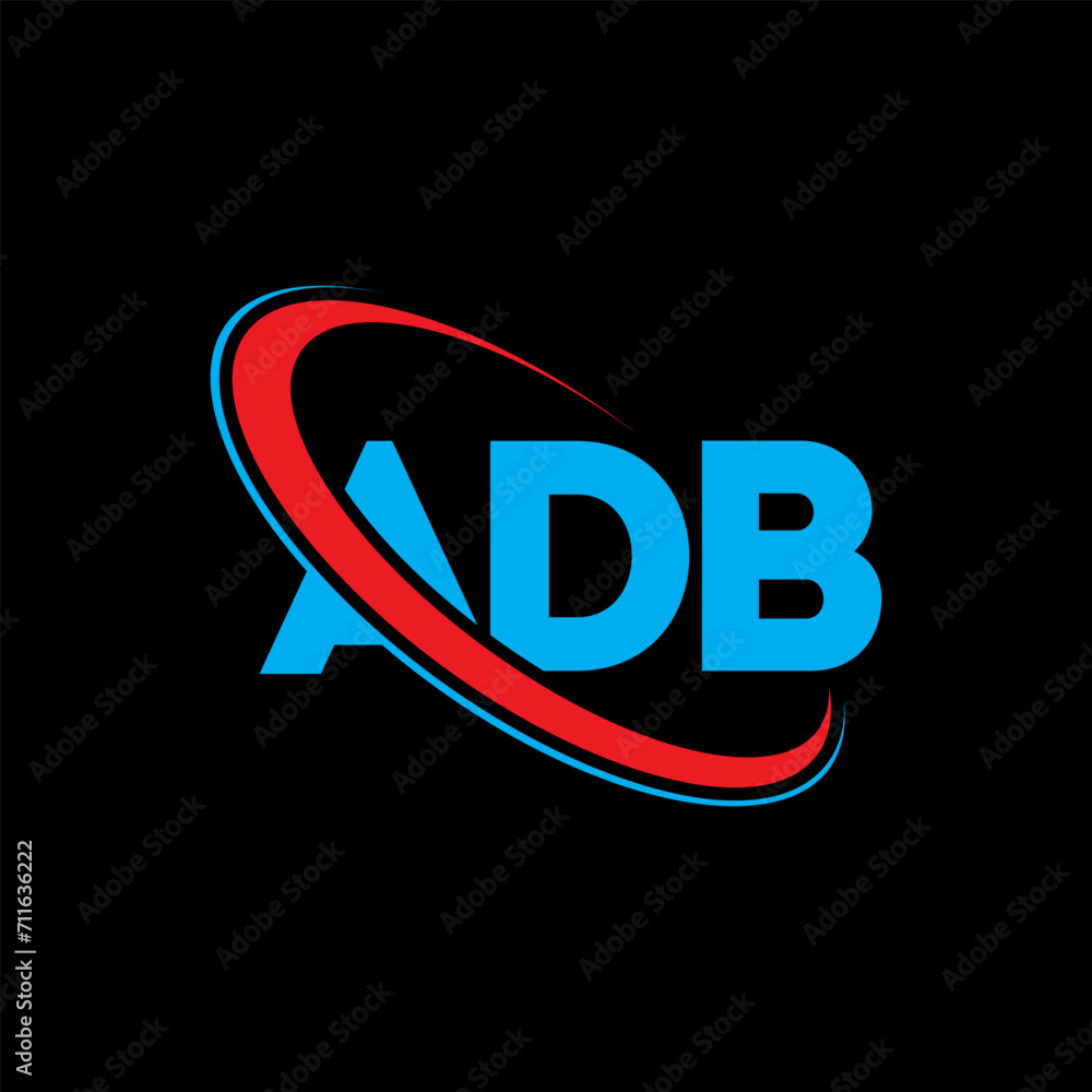 ADB logo. ADB letter. ADB letter logo design. Initials ADB logo linked ...