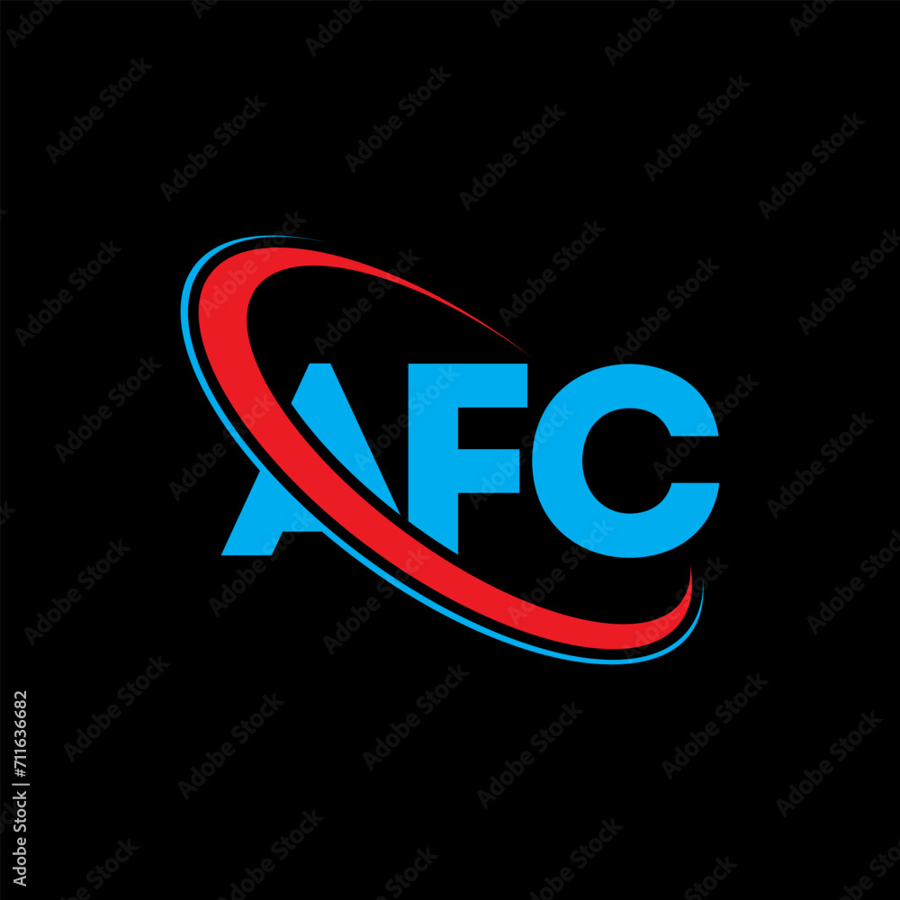 AFC logo. AFC letter. AFC letter logo design. Initials AFC logo linked ...
