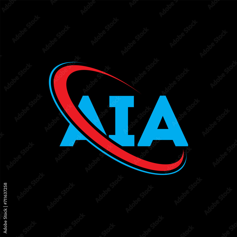AIA logo. AIA letter. AIA letter logo design. Initials AIA logo linked ...