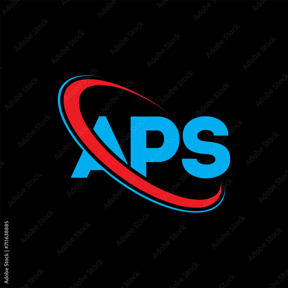 APS logo. APS letter. APS letter logo design. Initials APS logo linked ...
