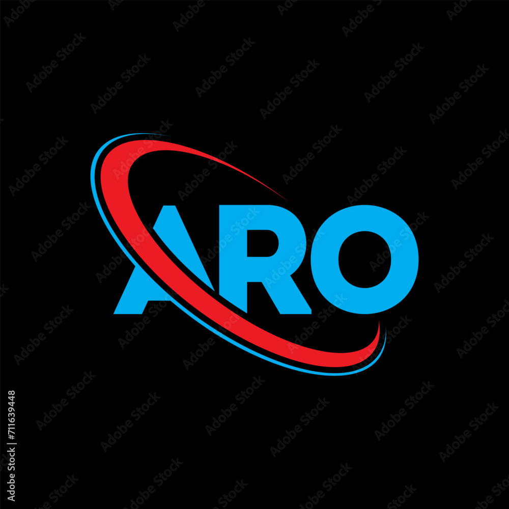 ARO logo. ARO letter. ARO letter logo design. Initials ARO logo linked ...
