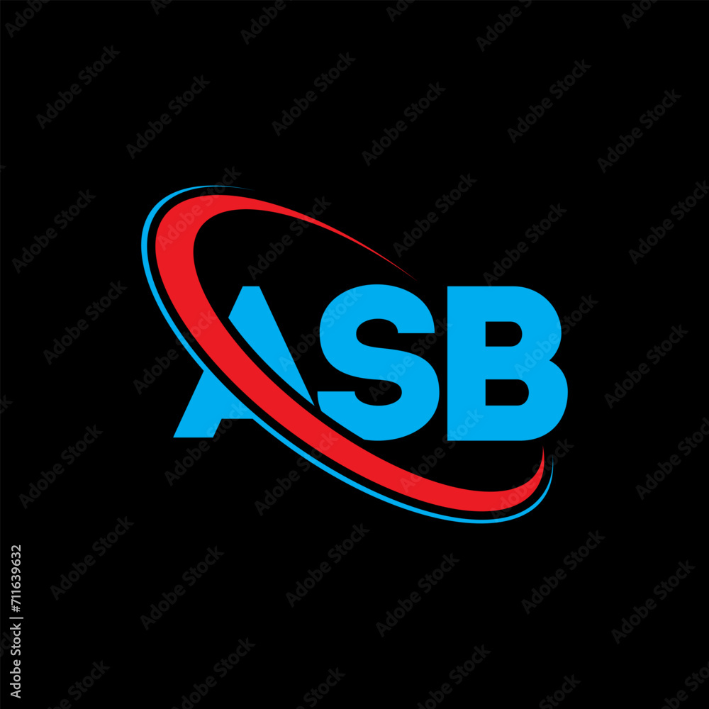 ASB logo. ASB letter. ASB letter logo design. Initials ASB logo linked ...