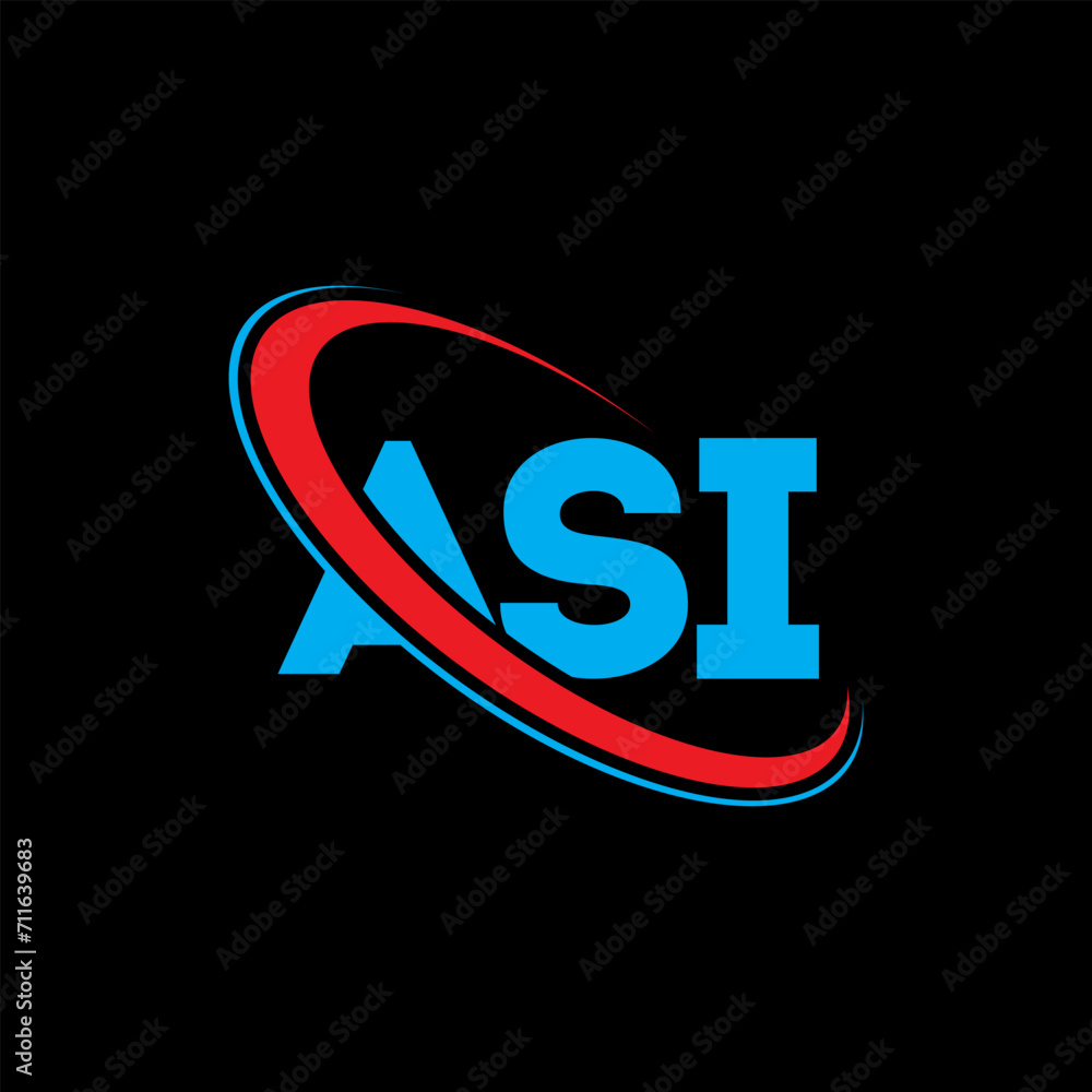 ASI logo. ASI letter. ASI letter logo design. Initials ASI logo linked ...