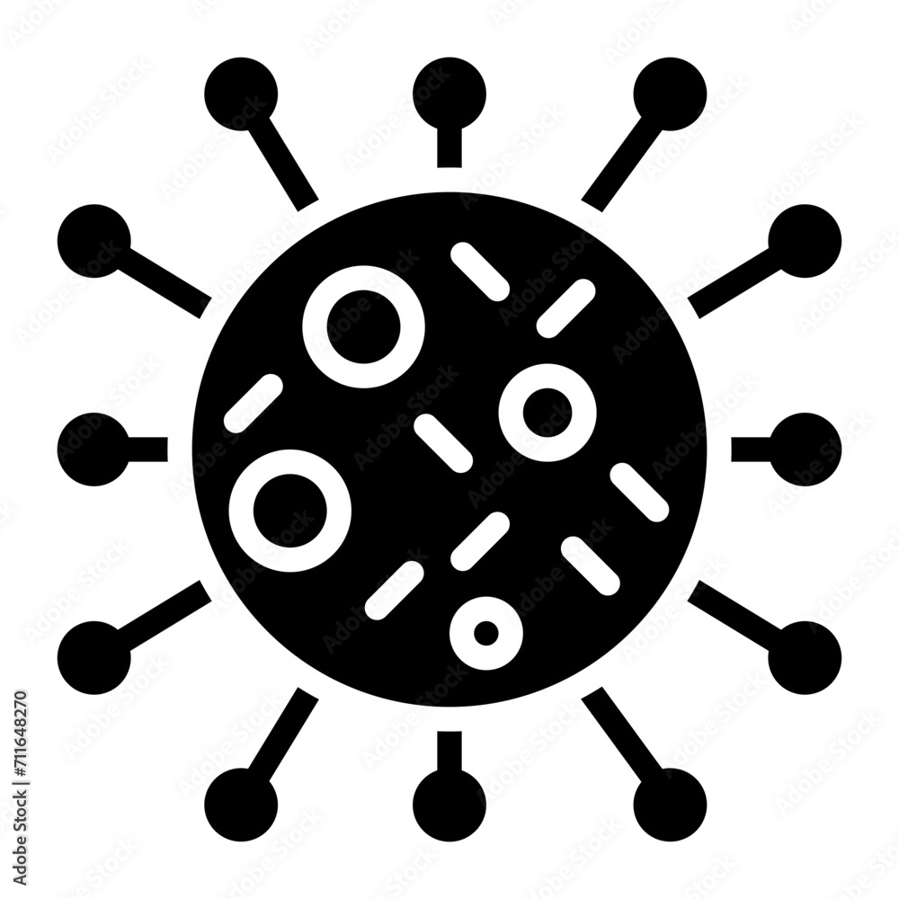 Virus Cell icon vector image. Can be used for Infectious Diseases ...