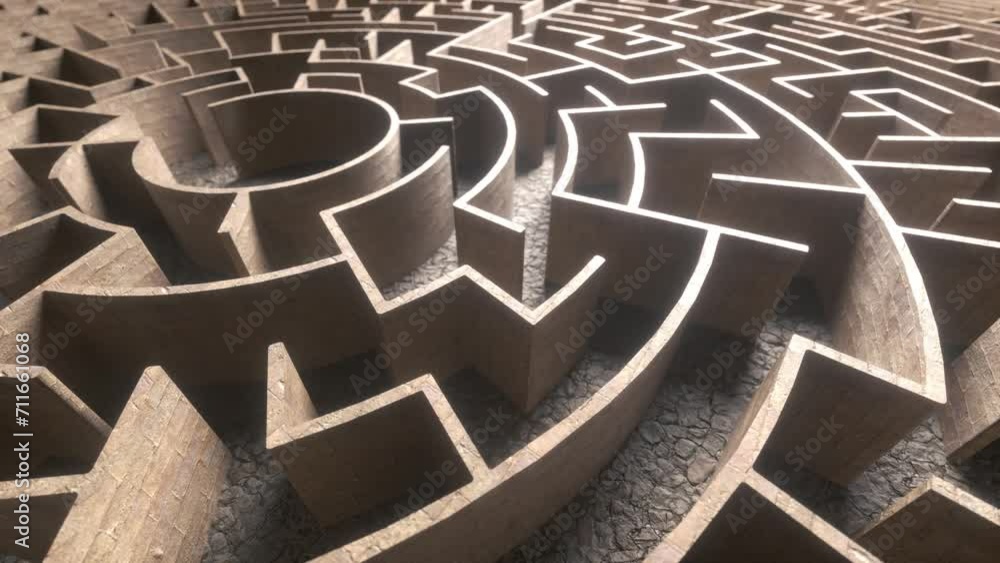 Vidéo Stock Maze Background. Huge Mysterious labyrinth. Circular maze ... Vidéo Stock Maze Background. Huge Mysterious labyrinth. Circular maze ...