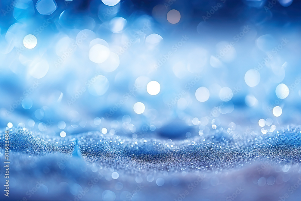 This abstract background depicts splashes of water. Blue colors and ...