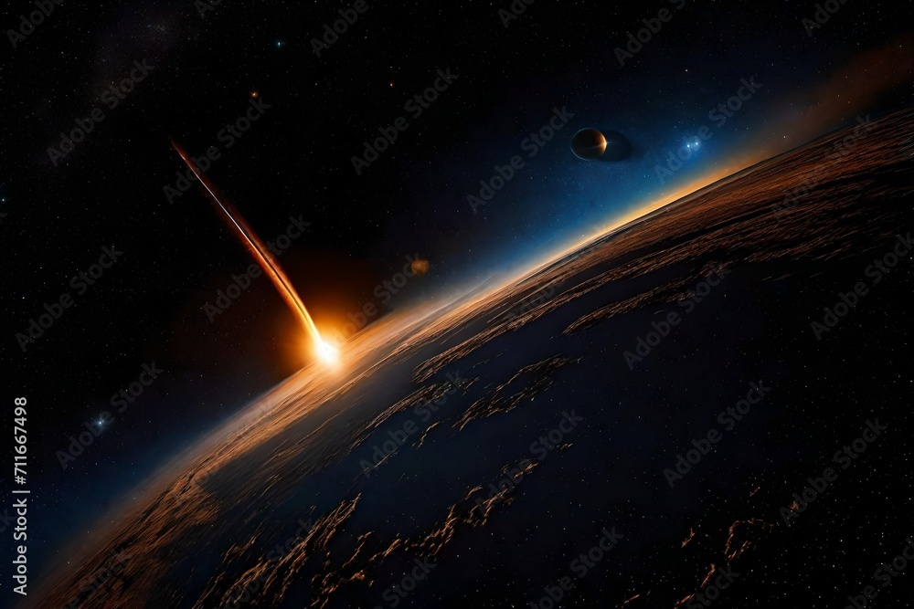 Witness the cosmic drama unfold as you visualize a fast-blazing ...