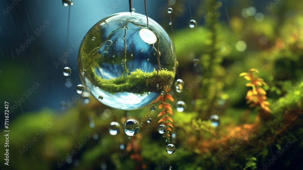 Drop Full hd wallpaper Nature wallpaper image.Generative AI Stock ...
